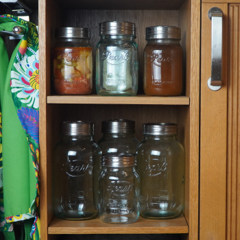 Luna Storage Jar - 100% Recycled Wild Glass made in Europe - Set of 4 ...